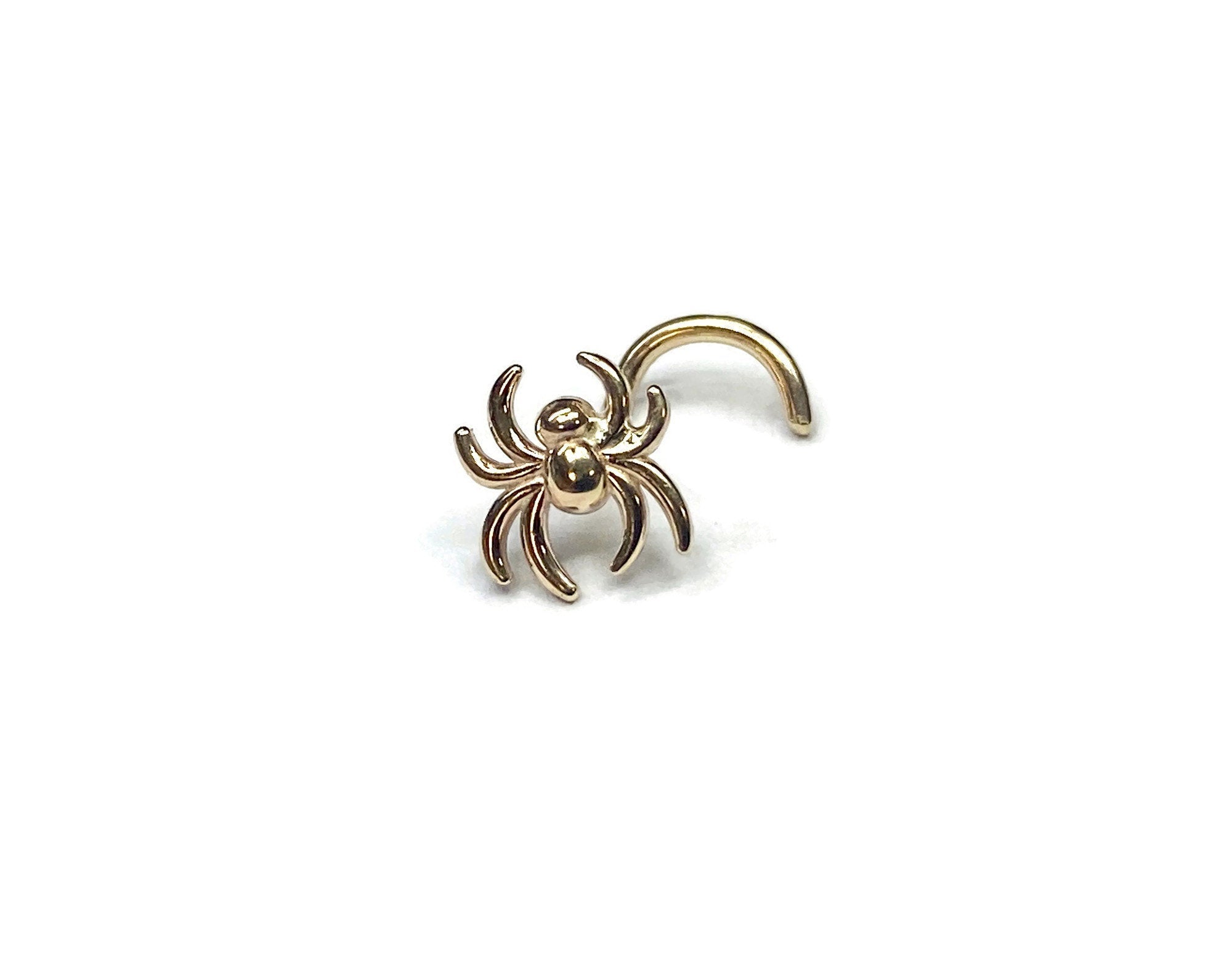 14K Yellow Gold Spider Nose Stud – Dinan Rings Store