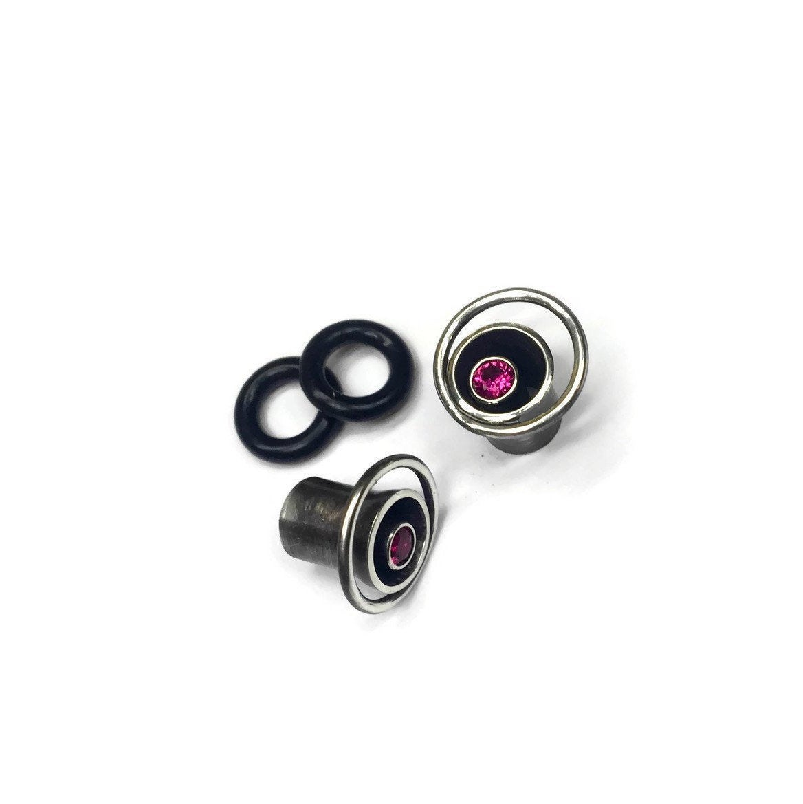 Ruby Hoop Gauge Earring – Dinan Rings Store